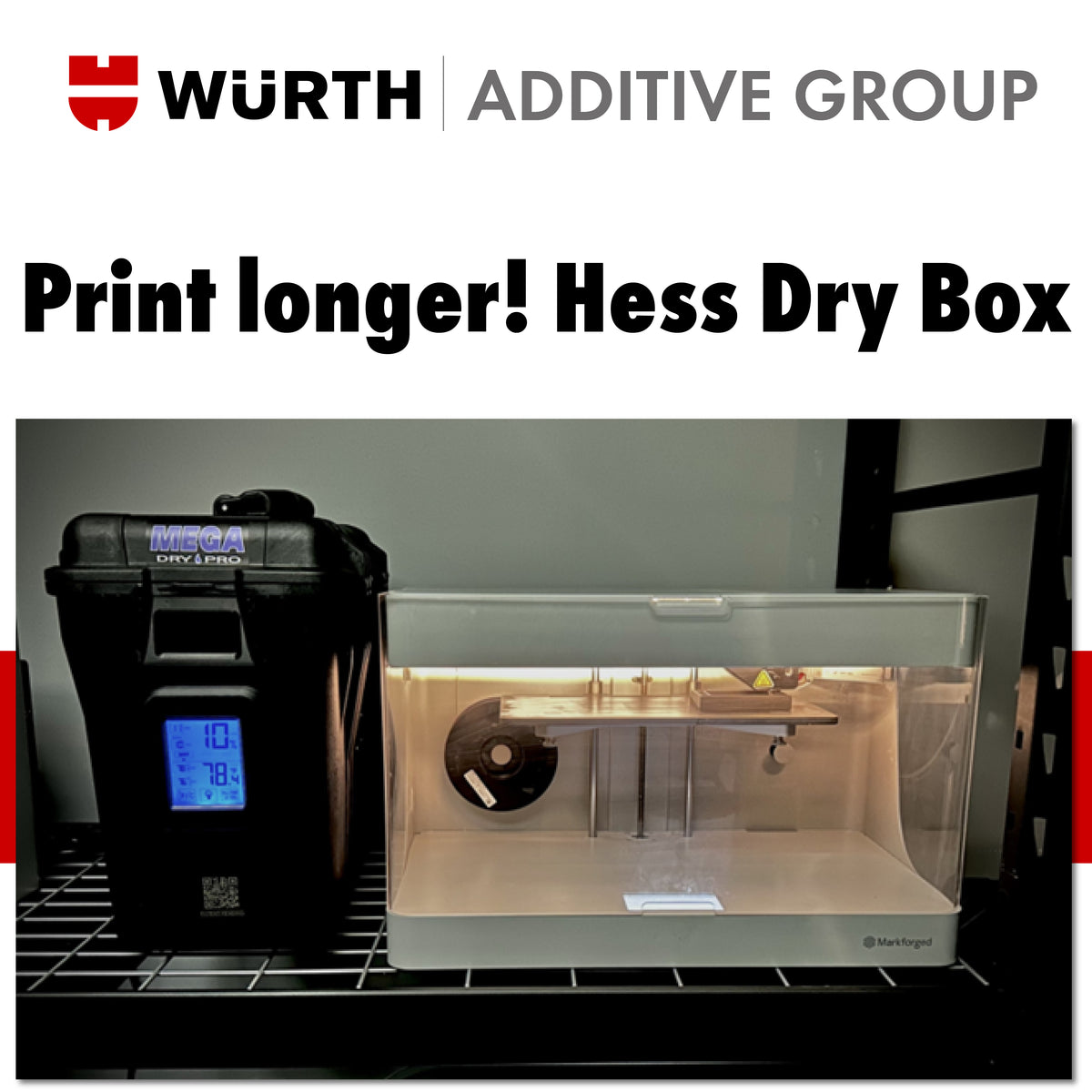 Hess Industries - MegaDryPro Dry Box for Markforged Desktop Printers ...