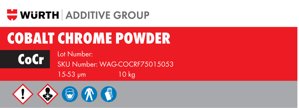 CoCr F75 Cobalt-Chromium Alloy Powder (15-53 µm) – Wurth Additive Group